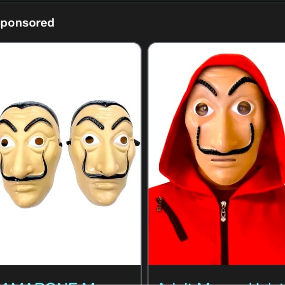 Other | 3 Money Heist Dali Masks | Poshmark